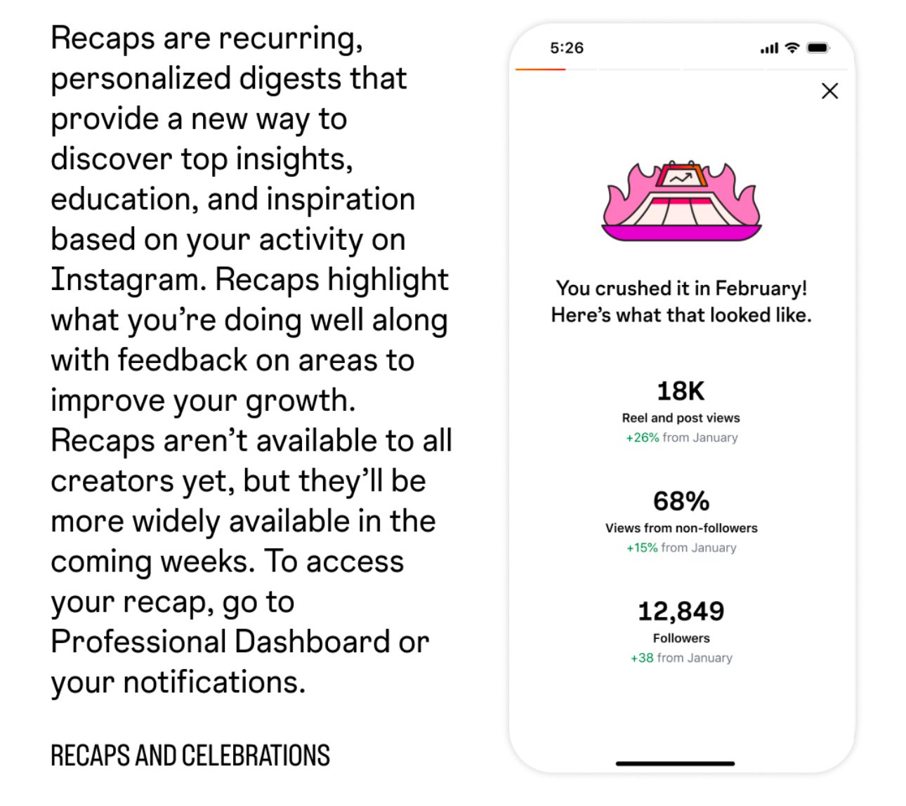Instagram Update: Recap and Celebrations
